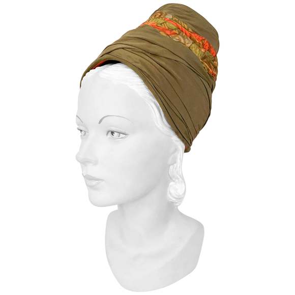 Vintage | Accessories | Vintage 95s Highfashion Structured Turban In ...